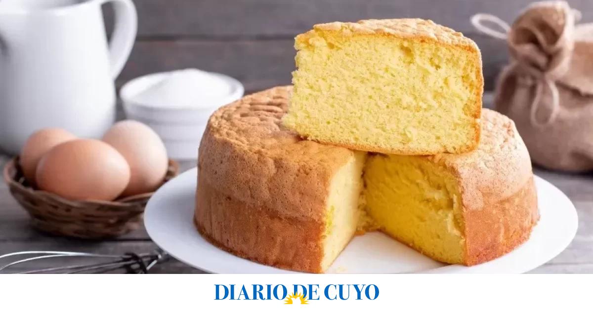 Bizcochuelo casero: Receta fácil y rápida con sólo 6 ingredientes y en ...