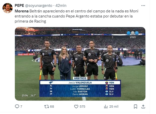 Morena Beltrán estuvo como “árbitra” y desató incredulidad y memes en ...