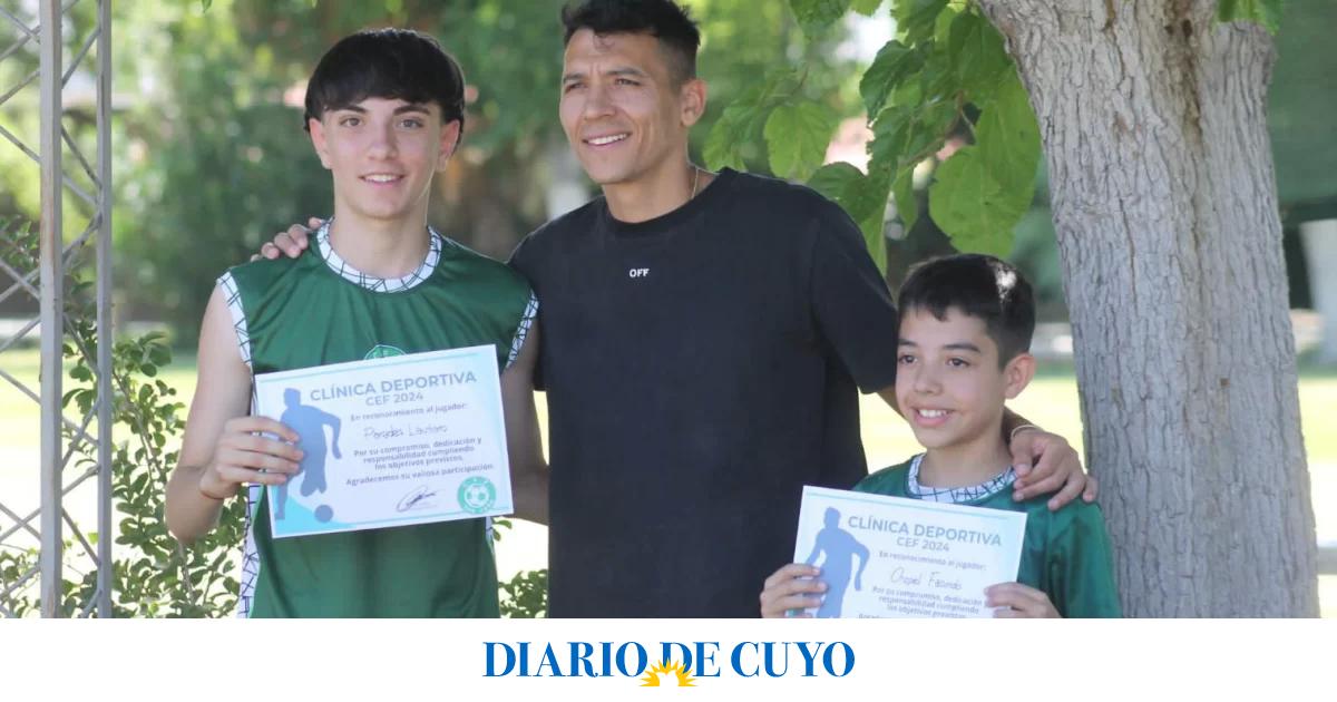 Rubén Botta disfrutó el cierre del año con los chicos del CEF | Diario de Cuyo