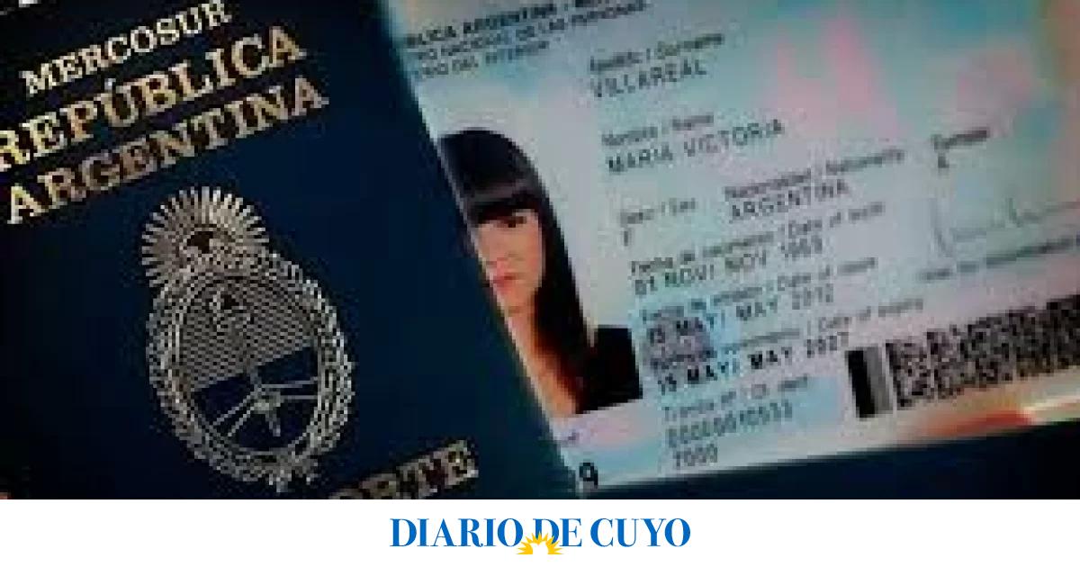 Rigen nuevos valores para tramitar DNI y pasaportes | Diario de Cuyo
