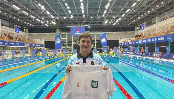 Gran actuación del universitario sanjuanino en los Juegos Mundiales de natación | Diario de Cuyo